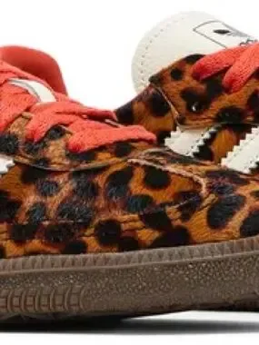adidas | Shoes | Adidas Leopard Print Samba In Brown Black White Orange ...